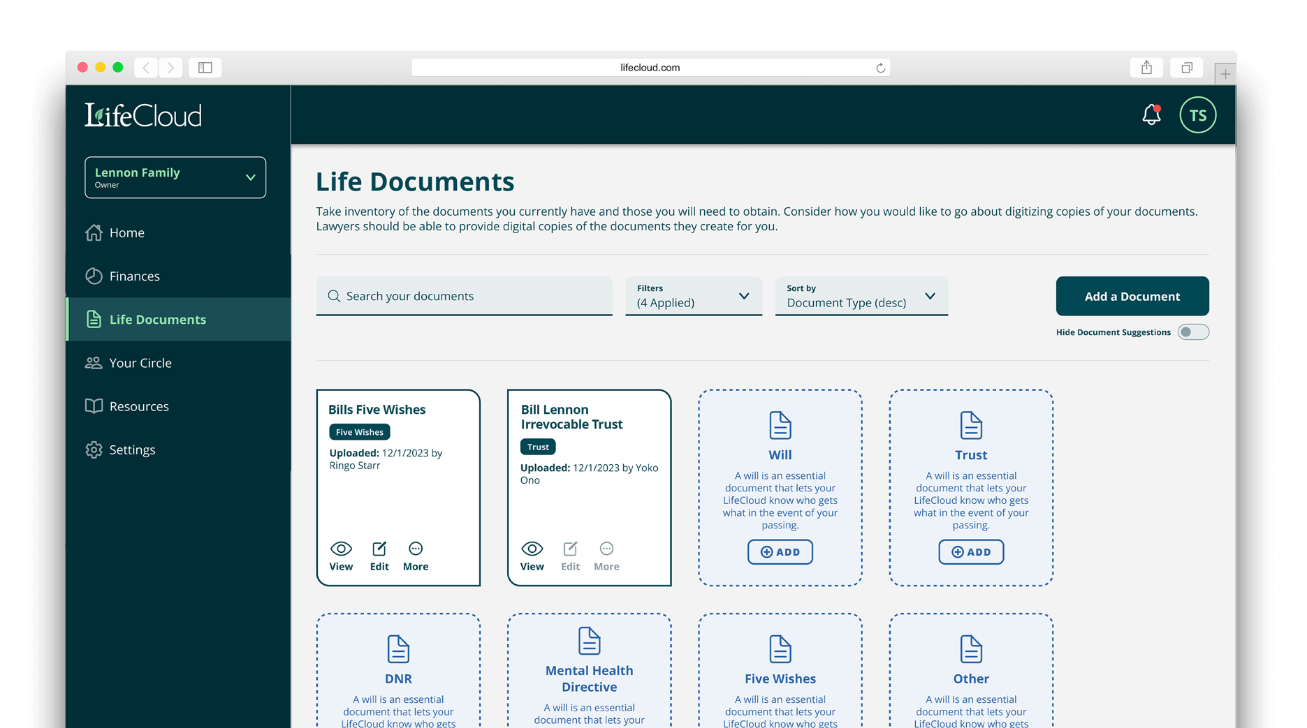 LifeCloud / Intelligent Life Planning